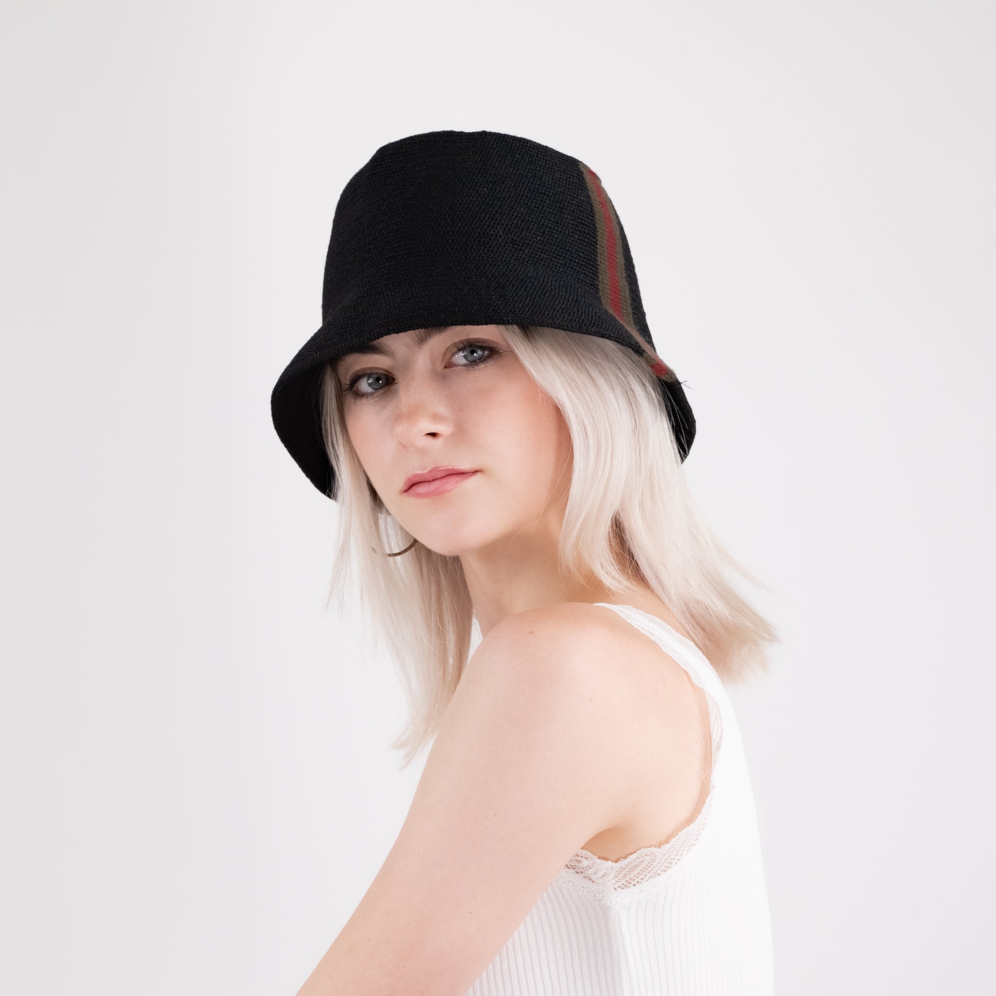 Stripe Accent Bucket Hat – Rūd